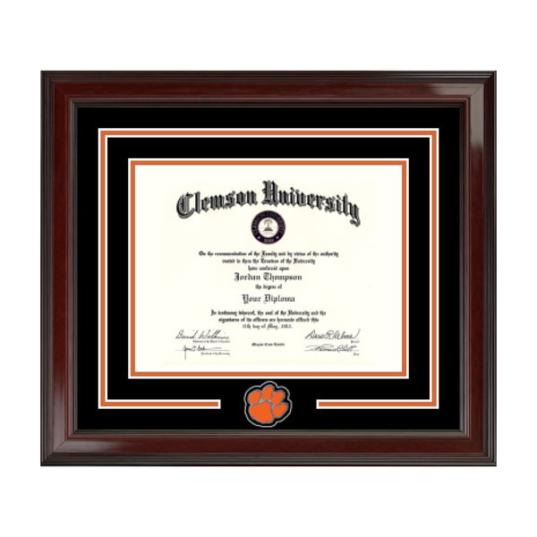 CLEMSON TIGERS SPIRIT MEDALLION DIPLOMA FRAME - Clemson Tiger Traditions