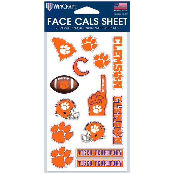Clemson Tigers Assorted Face Tattoos - Clemson Tiger Traditions